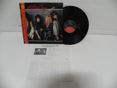 Motley Crue - Raw Tracks JAPAN Promo LABEL LP W/OBI | eBay