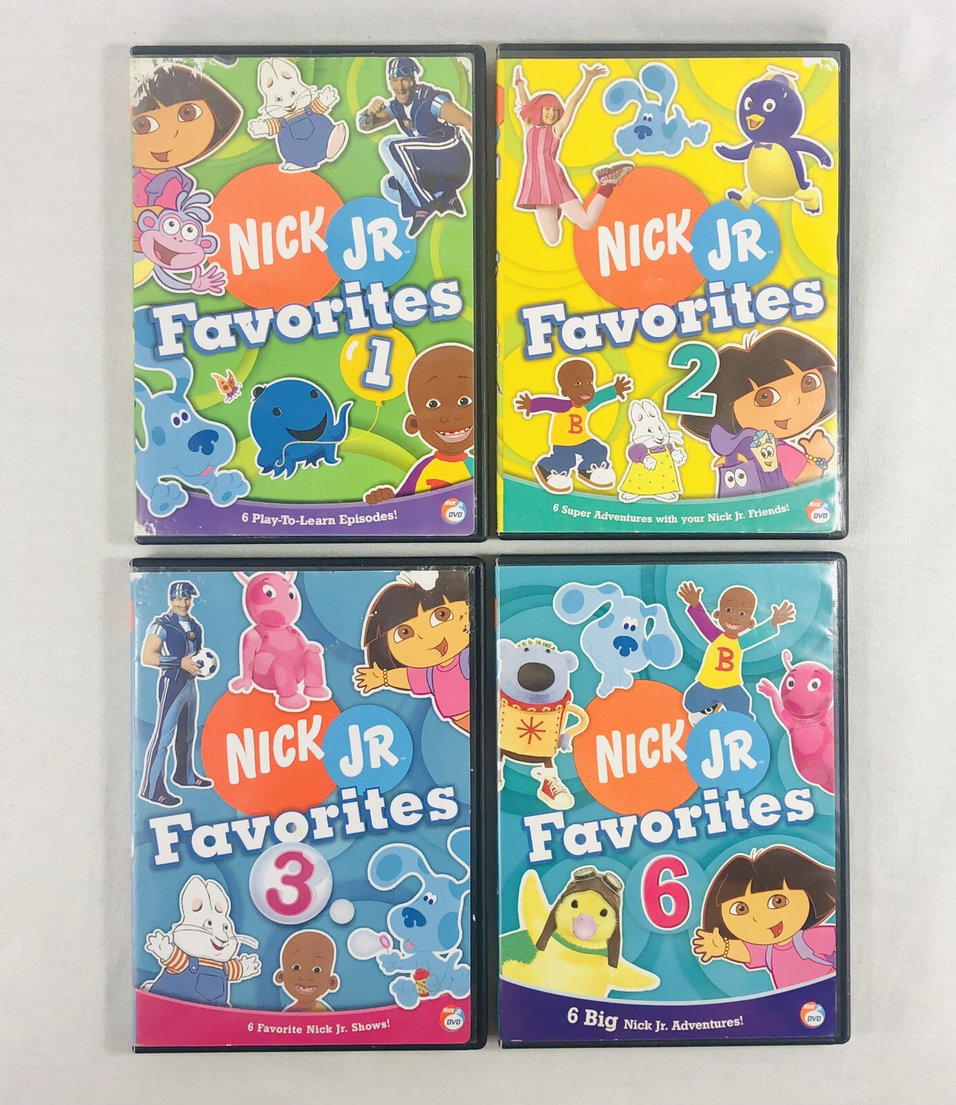 Nick Jr Favorites DVD Lot of 4 Volumes 1 2 3 | Grelly USA