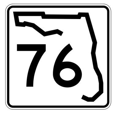 Florida State Road 76 Sticker Decal R1409 Highway Sign | eBay