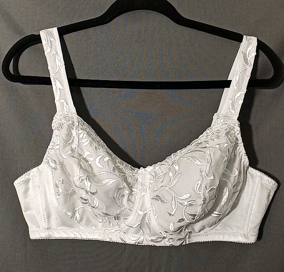 42B Valmont Wirefree Bra Gorgeous Embroidery Stitched Accents | eBay