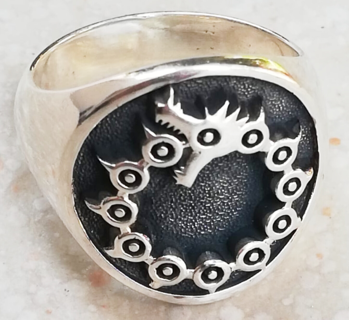 Sterling Silver 925 The Seven Deadly Sins Wrath Ouroboros Dragon's ...