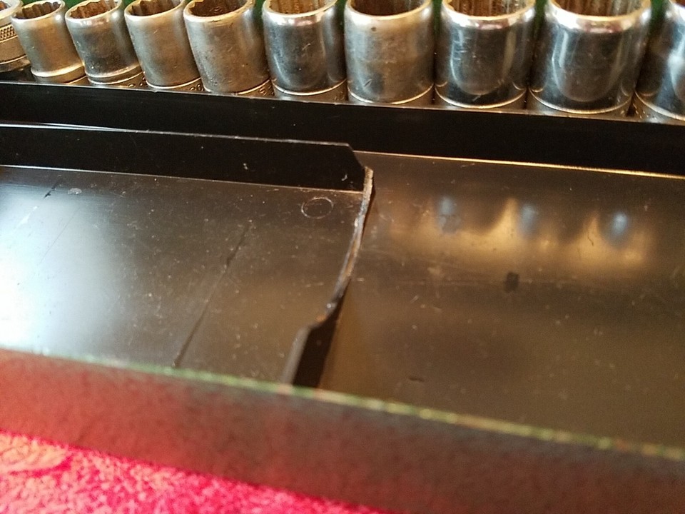 SK TOOLS SK WAYNE SK 1/2" DRIVE SAE SOCKET SET 27 PC 12 PT W/METAL BOX ...