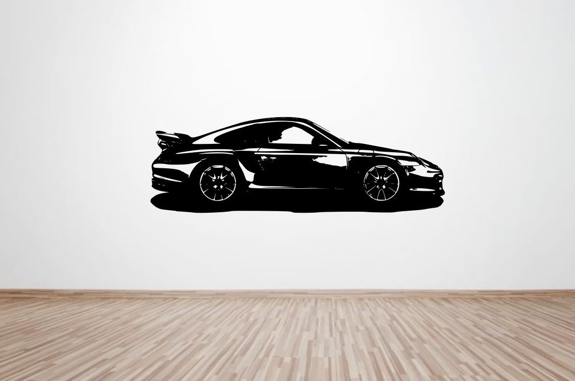 Porsche 911 997 GT2 RS Race Style wall art decal / sticker. (HUGE ...