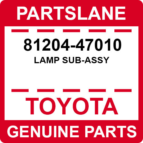 81204-47010 Toyota OEM Genuine LAMP SUB-ASSY | eBay