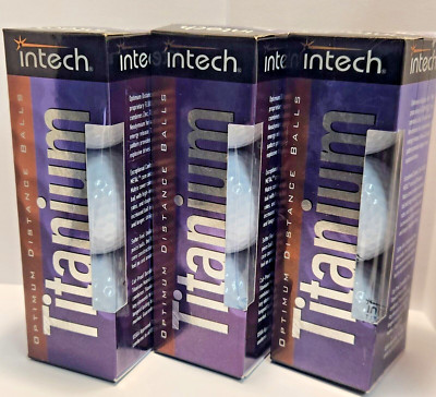 Intech Titanium Golf Balls 3 pack 3 sets (9 balls) NEW | eBay