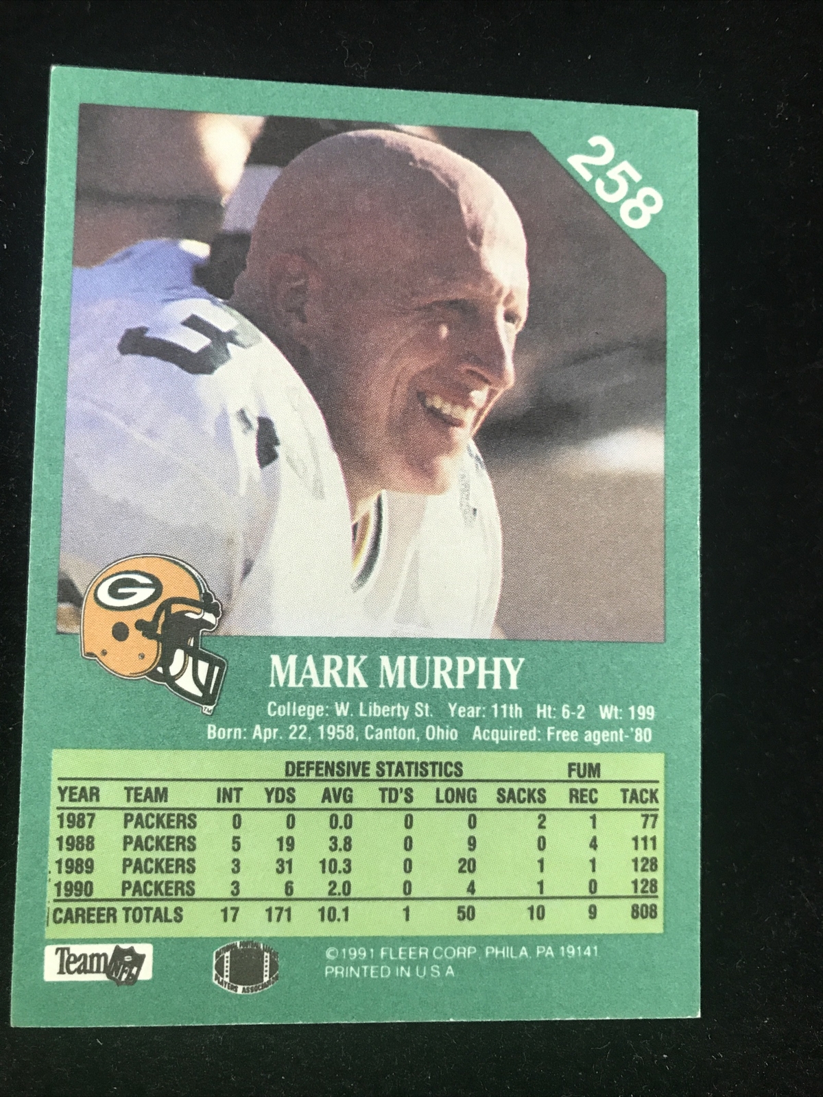 Mark Murphy Green Bay Packers Autographed Card | eBay