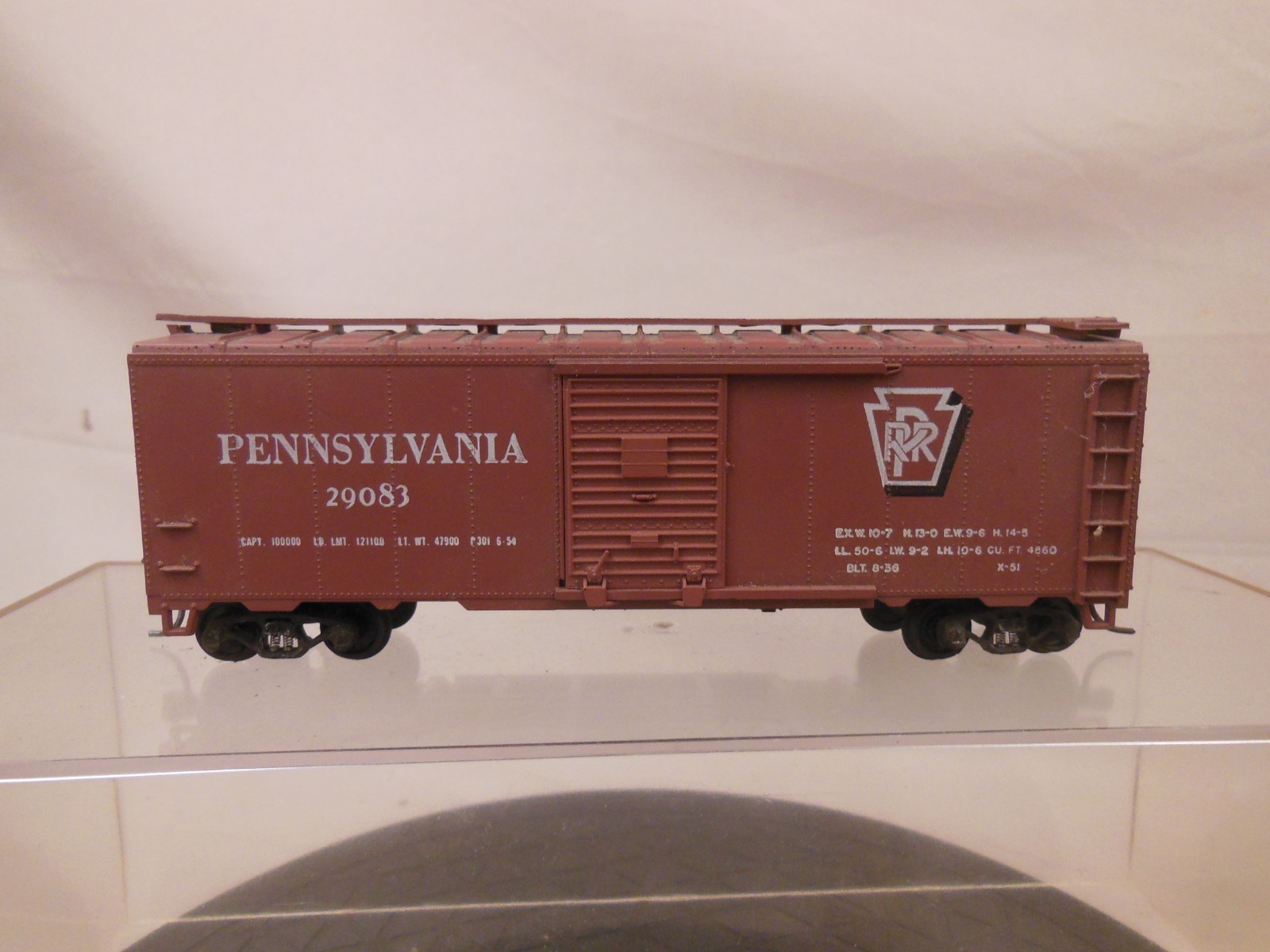 VINTAGE HO SCALE 40' SINGLE DOOR BOX CAR PENNSYLVANIA PRR 29083 | eBay