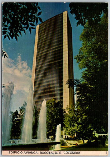 Bogota Colombia 1960s Postcard Edificio Avianca Office Building | eBay