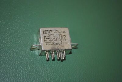 DEUTSCH DRI RELAY M6106/27-016U 5945-01-307-7919 500 OHM 5 AMP 28VDC 8 ...