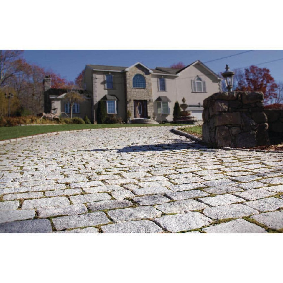 Nantucket Pavers Edger 10" x 7" x 4" Textured Granite Gray (50 Piece/41 ...