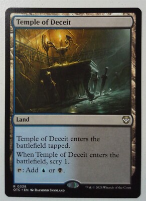 Temple of Deceit *Rare* Magic MtG x1 OTC Commander Outlaws | eBay