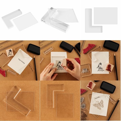 Stamping Tool Clear Acrylic Stamp Positioner Kit Wood Stamp Positioning ...