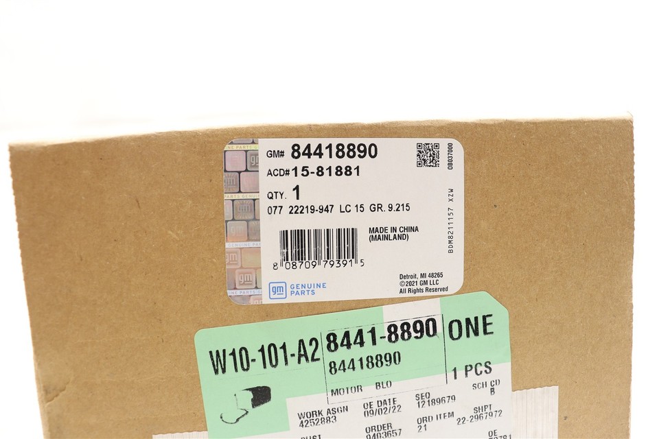 NEW OEM GM HVAC A/C Blower Motor 84418890 Chevy GMC Cadillac Truck SUV ...