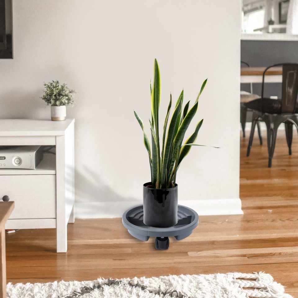 Movable Flower Pot Stand Removable Tray Pots Base Planter Pallet | eBay