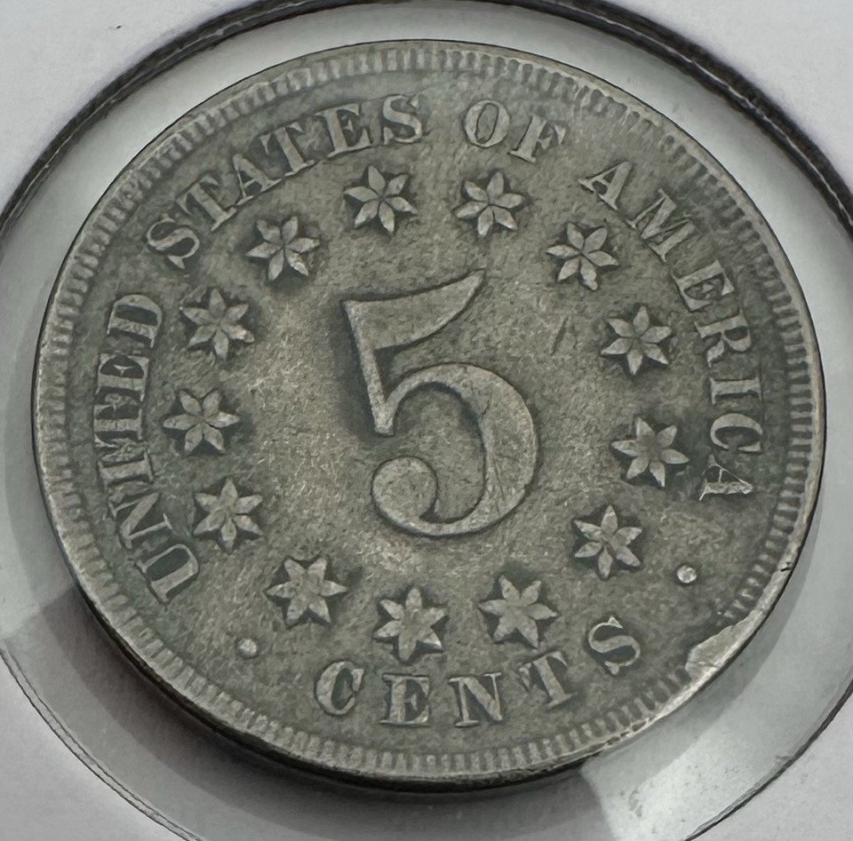 1867 SHIELD NICKEL VF Very Fine Condition Coin! | eBay