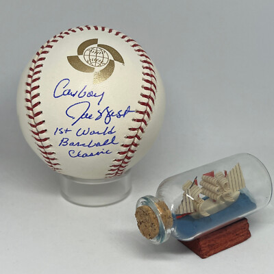 Umpire Joe West signed Rawlings 2009 WBC Logo Baseball JSA Inscribed ...