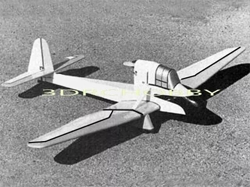 GIANT SCALE Luton LA3 Buzzard II 122" Inch WS RC Model Airplane Plans ...