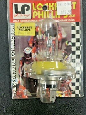 BRAND NEW LOCKHART PHILLIPS YELLOW H4 BULB W/ GLOW RING | eBay