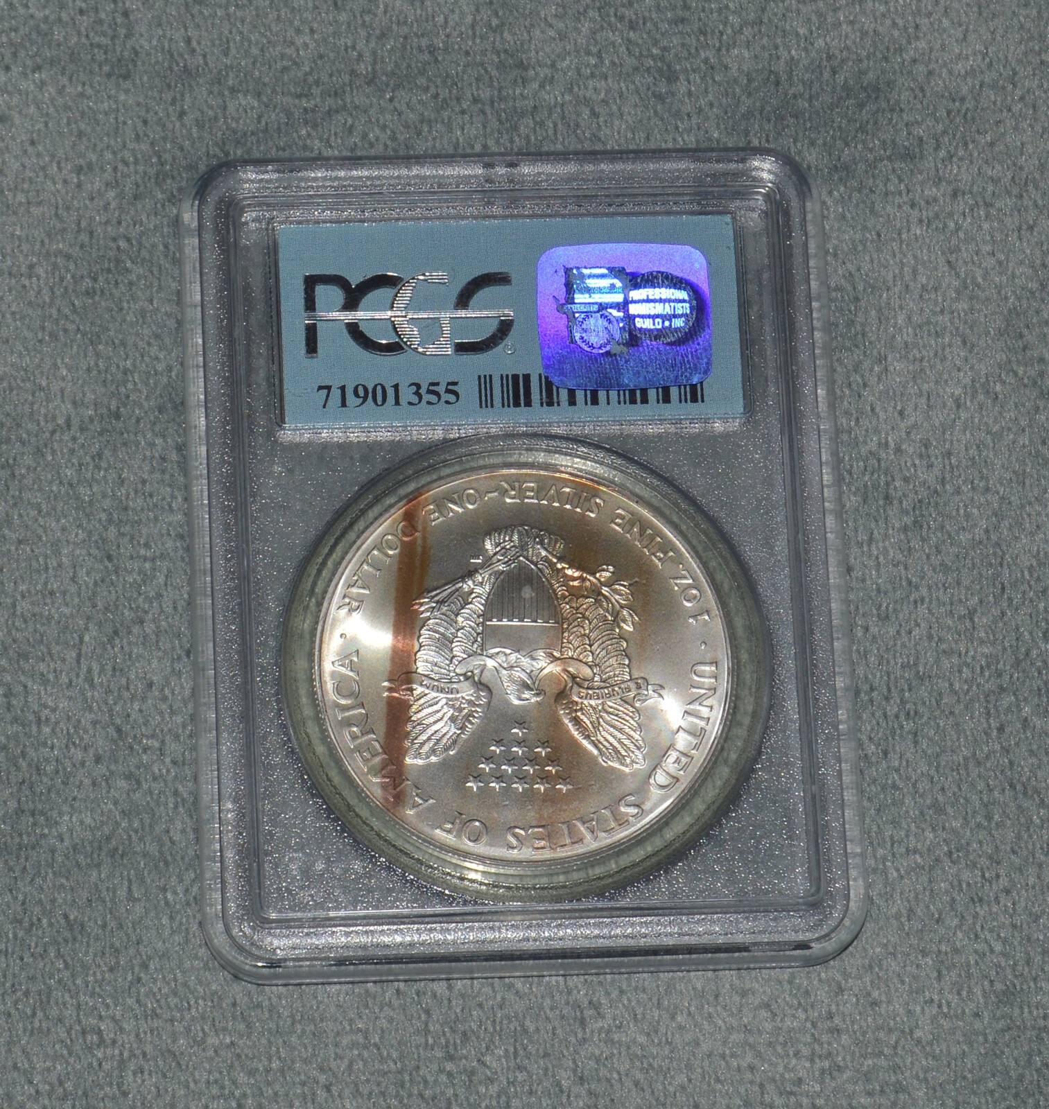 WTC Artifact Ground Zero Recovery 2001 Silver Eagle PCGS Coin World ...