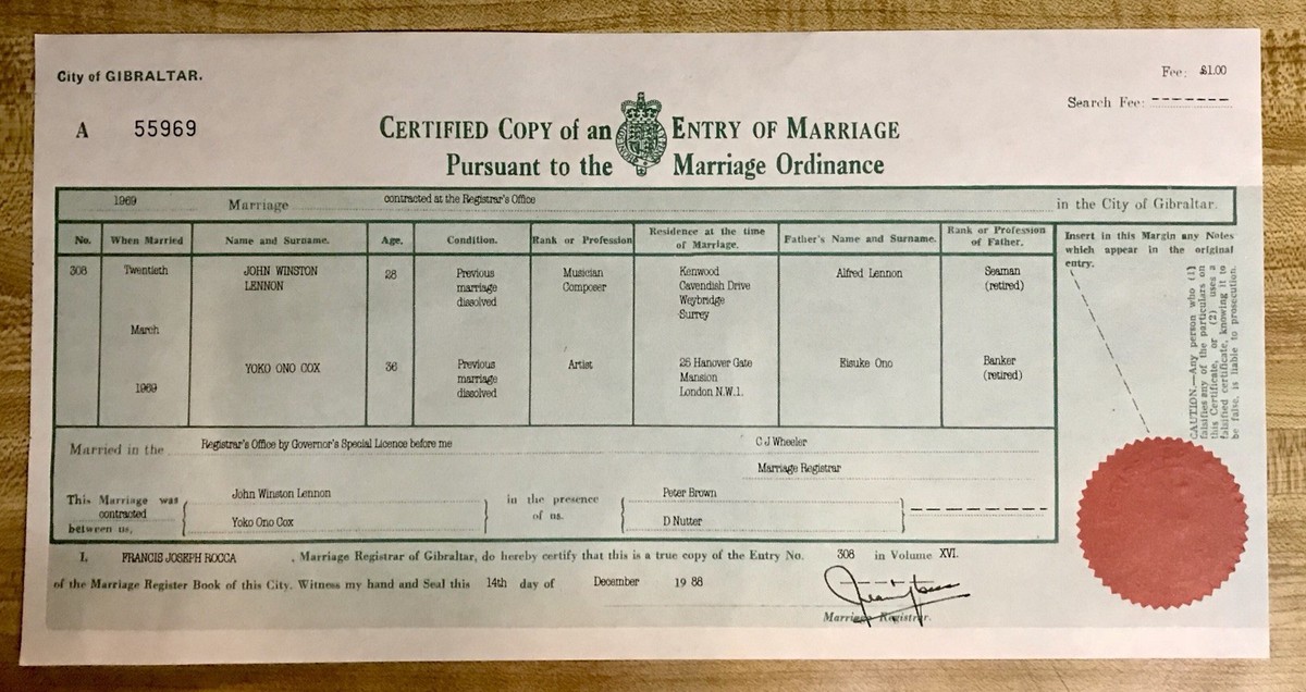 What Is A Marriage Certificate Number - Infoupdate.org