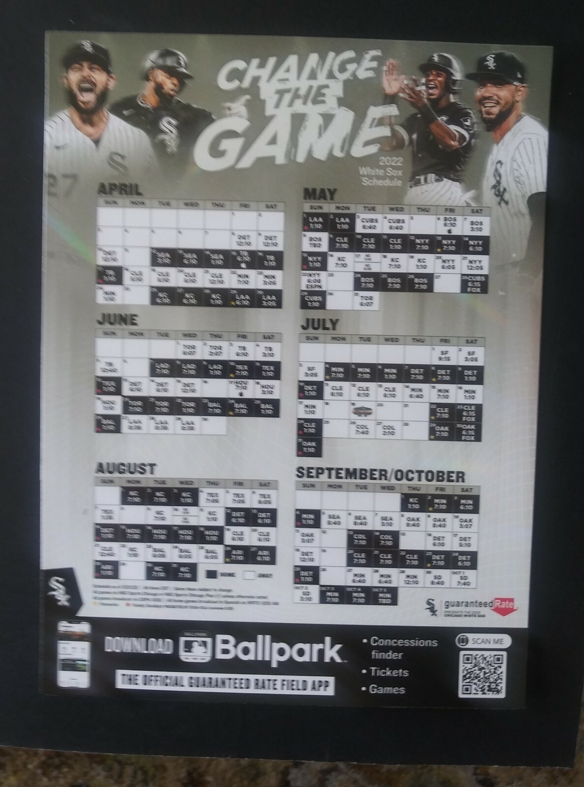 Chicago White Sox Magnet Schedules Lot of 6 : 2004 2006 2011 2012 2022 ...