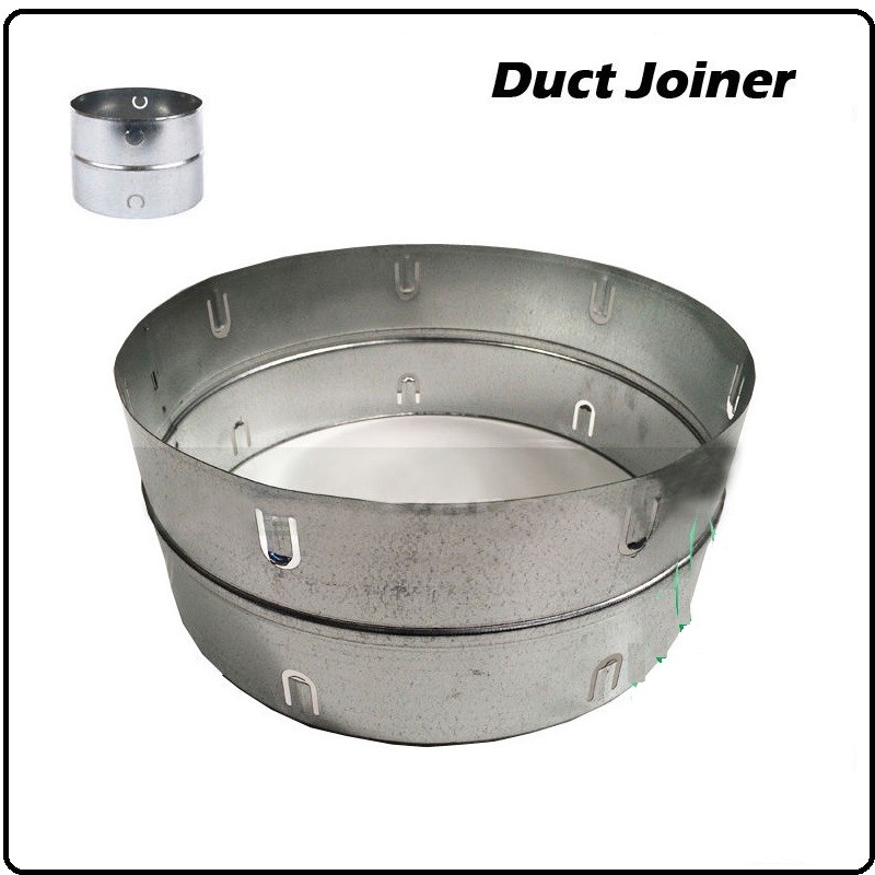 1x 150mm joiner metal heating duct joiner Metal joiner 6inch joiner ...