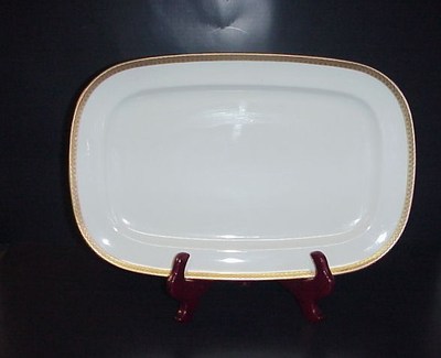 Hertel Jacob Large Serving Platter Bavaria Germany Gold Encrusted 15.5 ...