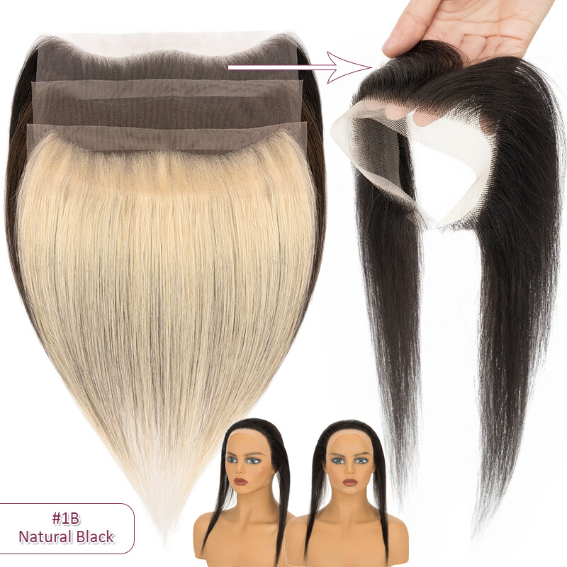 Full Lace Topper Receding Hairline Hairpiece Virgin Remy Human Hair ...