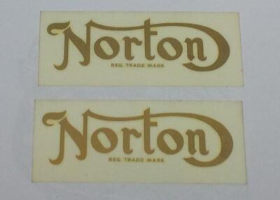 Paire Stickers A Sec Adhésifs Logos Norton Commando 750 AD770072 | eBay