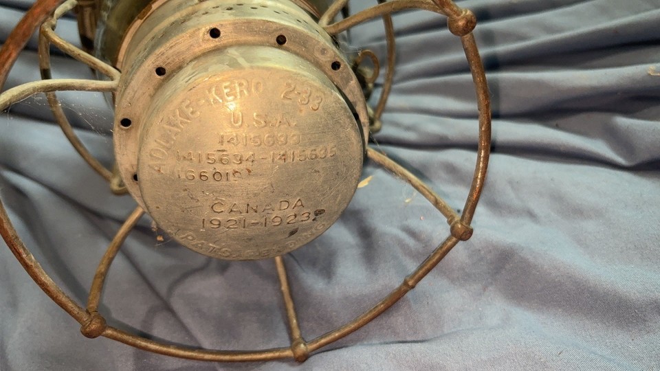Vintage Clear Glass Adams Westlake Kero Railroad Lantern Southern ...