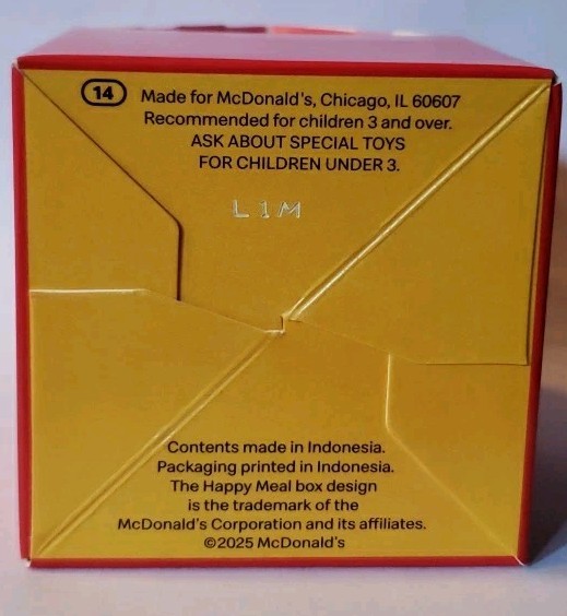 2025 Lil Mcdonalds UNOPENED Happy Meal Toy # 14 Sign Stickers ...