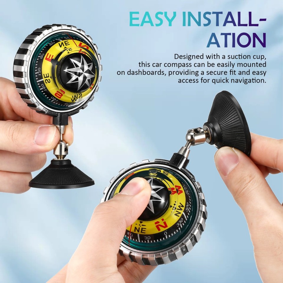 Hand Held Compass Direction Pointing Guide Ball for Car Hiking Survival ...