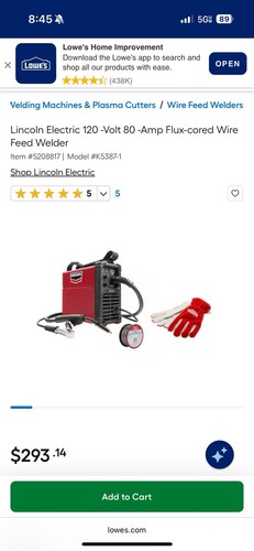 Century – 90 Amp FC90 Flux Core Wire Feed Welder and Gun, 120V plus ...