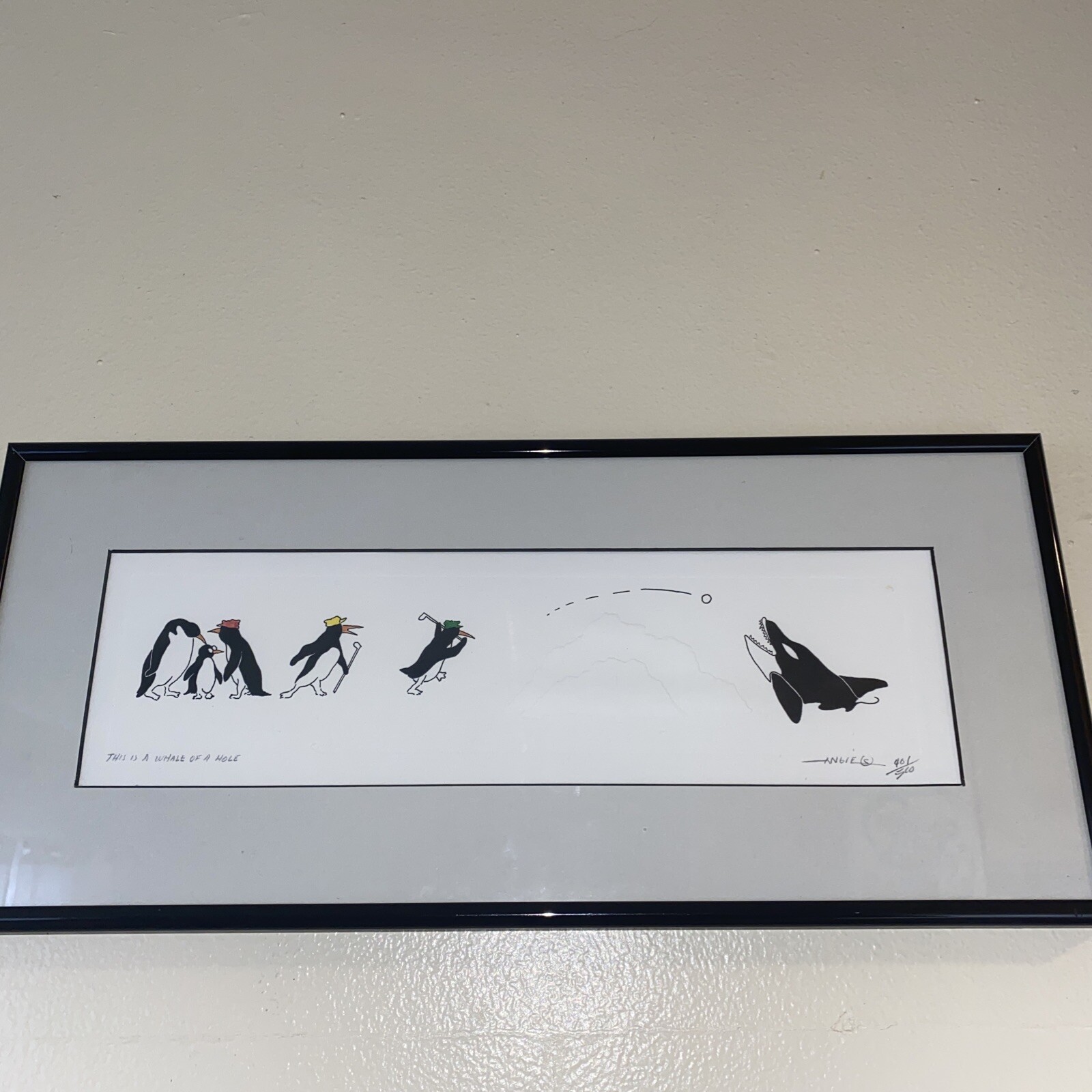 angie whitson penguin Golf art (this Is A Whale Of A Hole | eBay