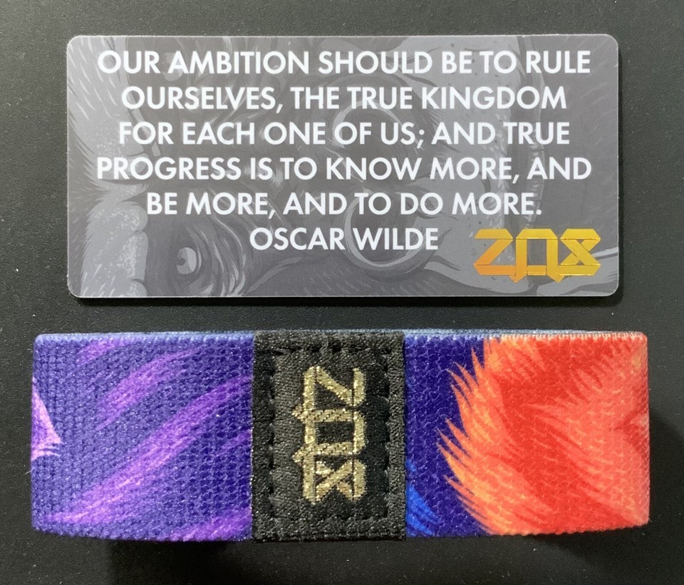ZOX Wristband - Kingdom - Gorilla - Oscar Wilde- GOLD | eBay