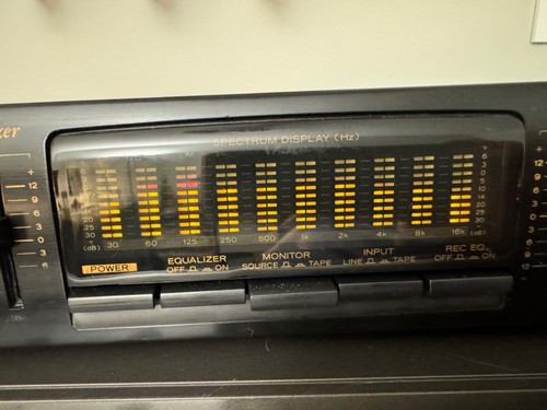 TEAC EQA-220 Vintage 10 Band Graphic Equalizer Spectrum Analyzer work ...