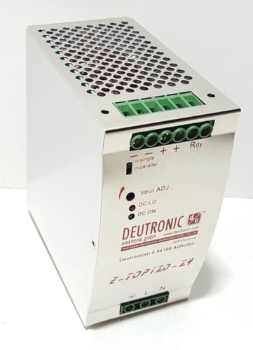 DEUTRONIC E-TOP 120-24 ,120-230V/24V 5A 120W,REPLACEMENT "Mean Well WDR ...