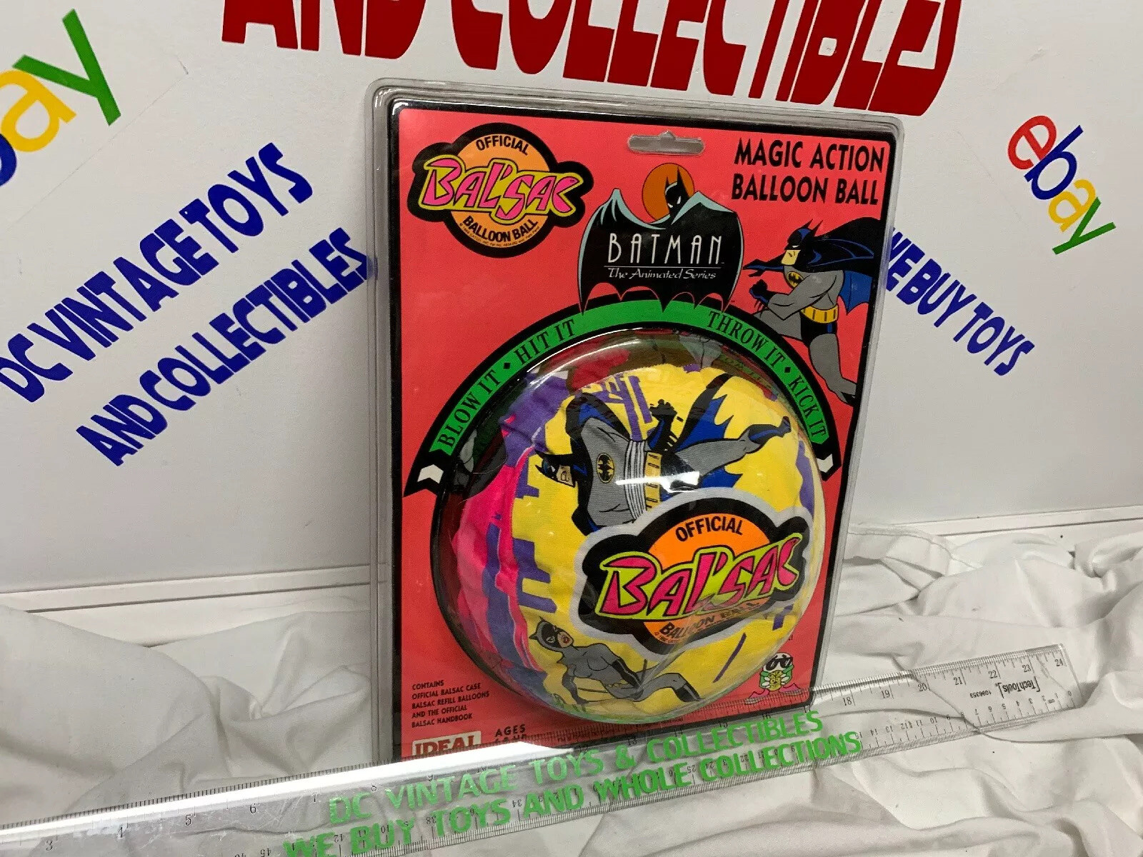 Vintage 1991 Official Balzac Batman The Animated Series Balloon Ball ...