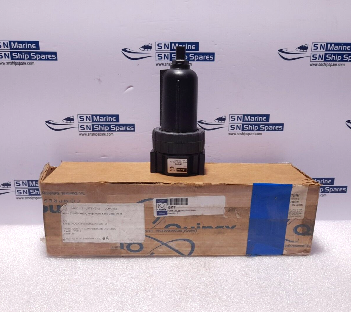 Parker 06F17AC Filter Pmax 250 PSI 1700 kPa Tmax 175F 80C Quincy 129731 ...