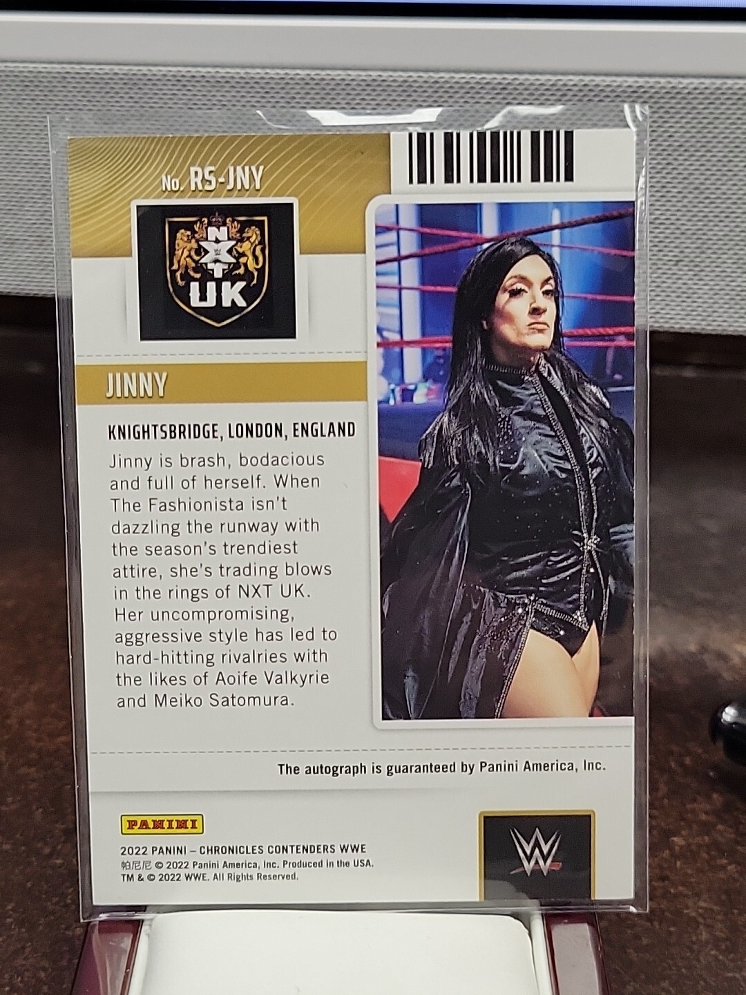 Panini Chronicles Contenders WWE Jinny Season Ticket Autograph Red RS ...