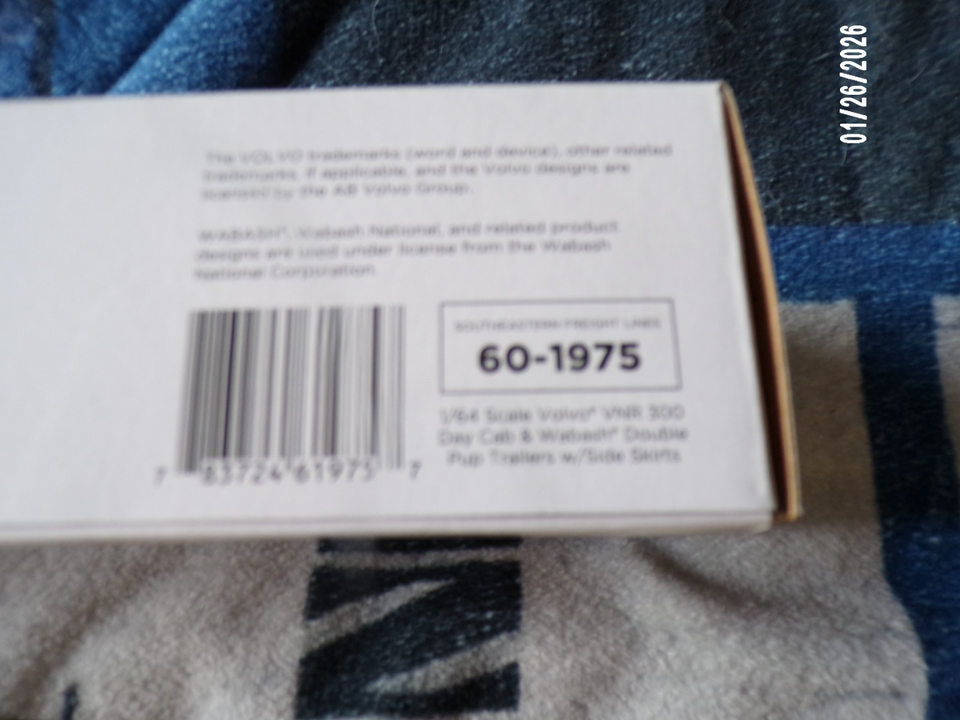 DCP BY First Gear Paper Southeastern Freight Lines Tractor Trailer Pups ...