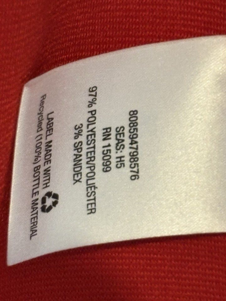 Covington Short Red Blazer Jacket Size Large Faux Pockets Machine ...