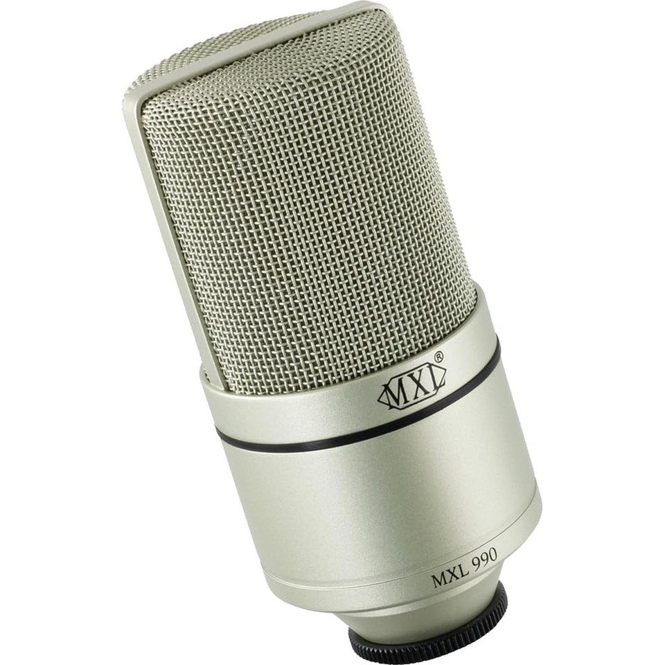 MXL 990 Condenser Microphone for Podcasting, Singing, Home Studio ...