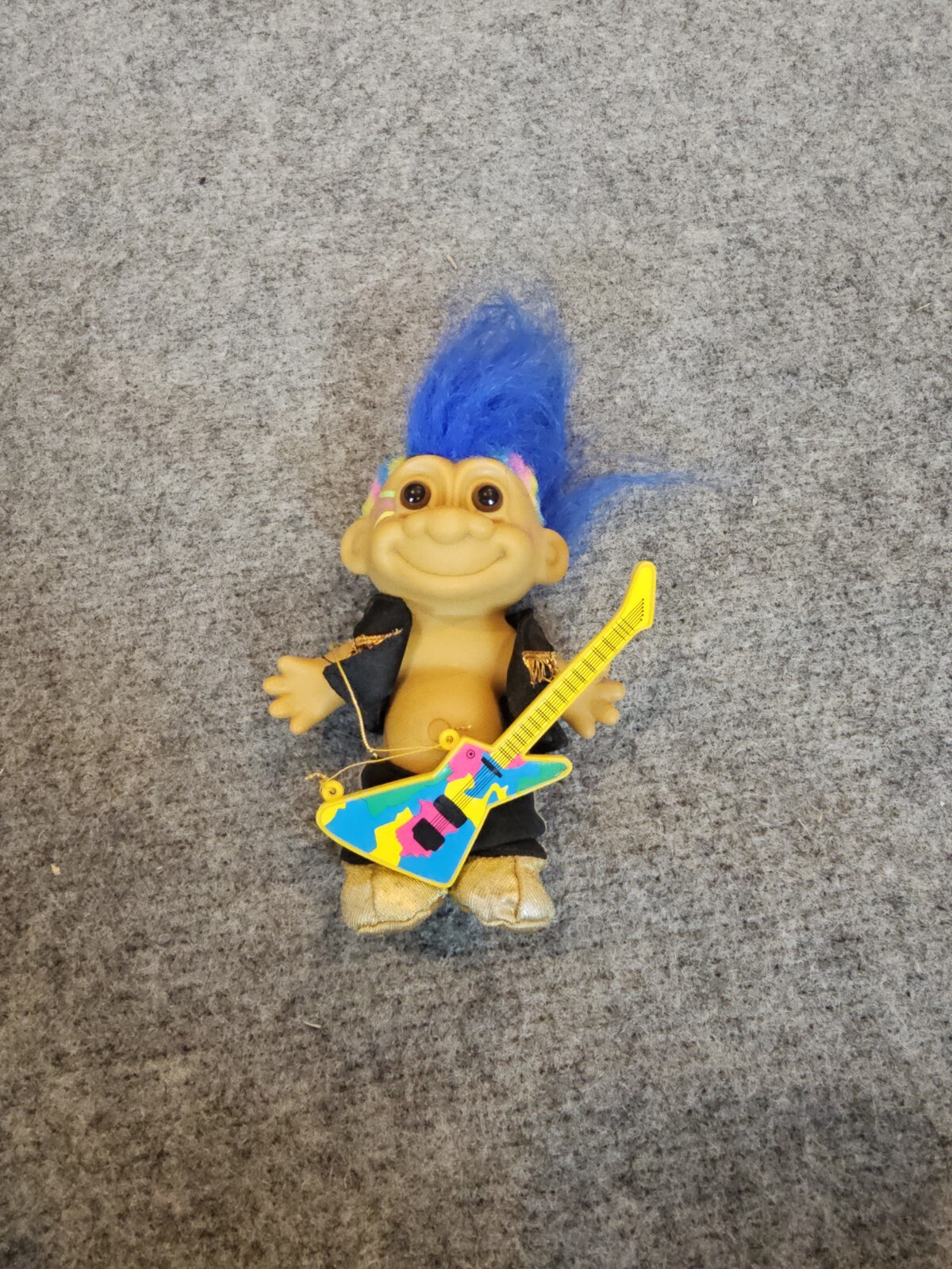 VTG 90s Russ Punk Rock Rocker Blue Hair Mohawk Outfit And Guitar | eBay