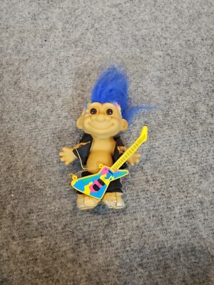 VTG 90s Russ Punk Rock Rocker Blue Hair Mohawk Outfit And Guitar | eBay