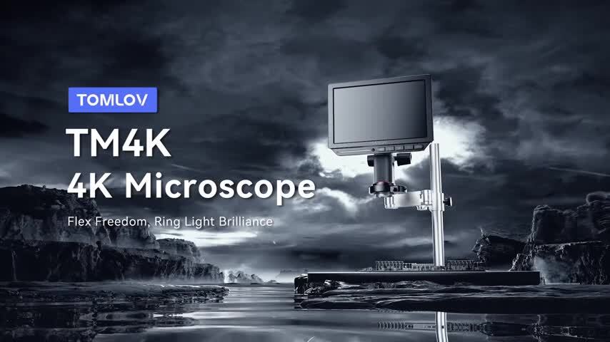TOMLOV TM4K Max 4K Digital Microscope 2000x 10.1" Electronics Repair ...