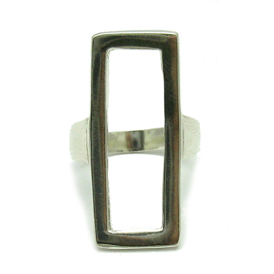 Long Genuine Sterling Silver Ring Solid Hallmarked 925 Empress Handmade ...