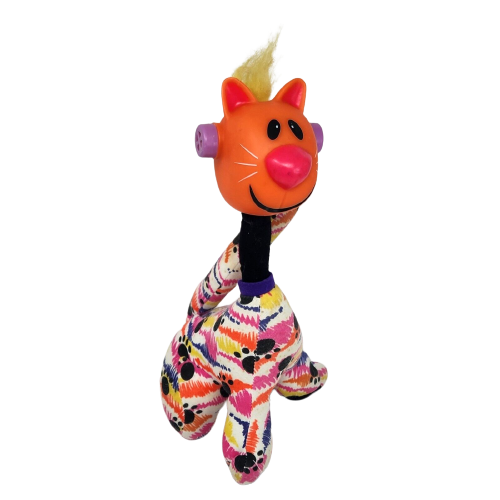 VINTAGE 1995 ERTL JIBBA JABBER ORANGE CAT YELLOW HAIR STUFFED ANIMAL ...