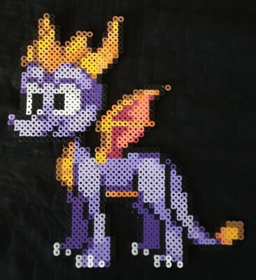 Spyro Perler Bead Pixel Art | eBay