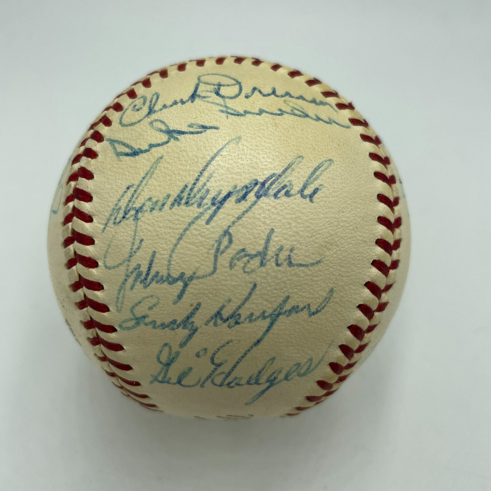 1959 Los Angeles Dodgers World Series Champs Team Signed Baseball ...
